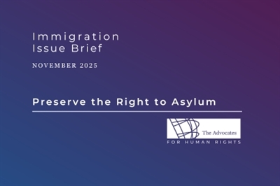 Immigration Issue Brief: Preserve the Right to Asylum and Provide ...