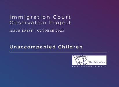 Immigration Court Observation Project Issue Brief: Unaccompanied ...