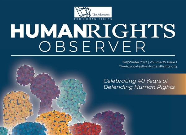 Human Rights Observer 2023, volume 35, issue 1 - The Advocates for ...