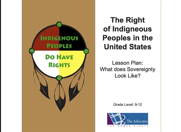 Lesson Plan: What does Sovereignty Look Like? - The Advocates for Human ...