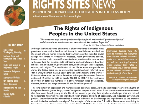Rights Sites News: The Rights of Indigenous Peoples in the U.S. - The ...