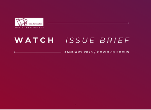WATCH Issue Brief: COVID-19 Focus - The Advocates for Human Rights
